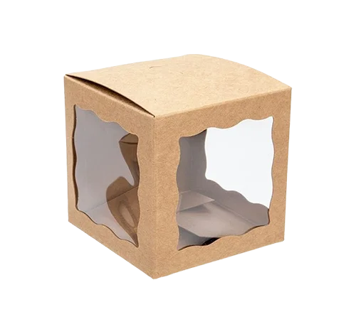 Kraft Paper Window Boxes | Custom Kraft Paper Window Boxes Wholesale